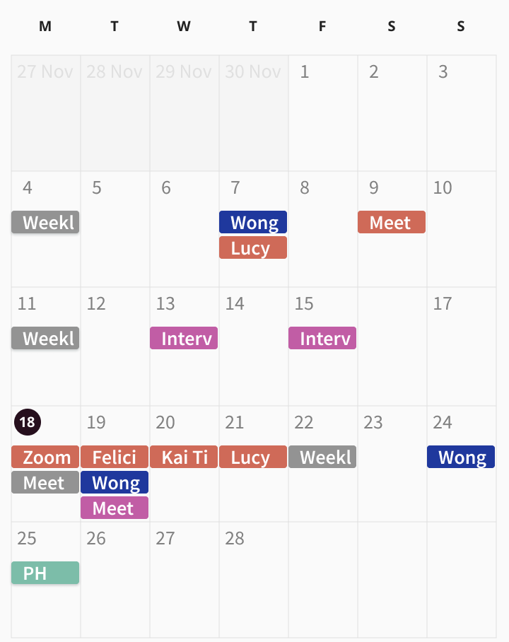 Make event cards for month view like in week view · Issue #1483 · mattlewis92/angular-calendar ...