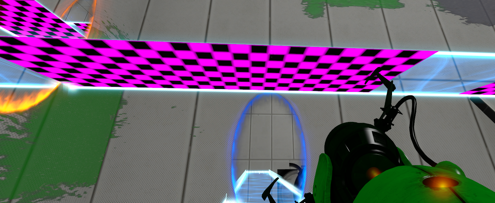 Missing adhesion gel texture on hard lightbridge · Issue #1570 · StrataSource/Portal-2-Community ...