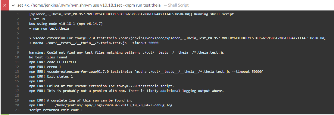 Jenkins Theia Test Fails and Reports Success · Issue #960 · zowe/zowe ...