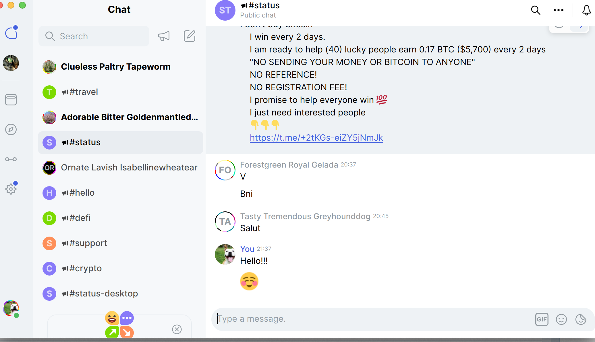 Cannot fetch the last messages after leaving and rejoin a public chat · Issue #5410 · status-im ...