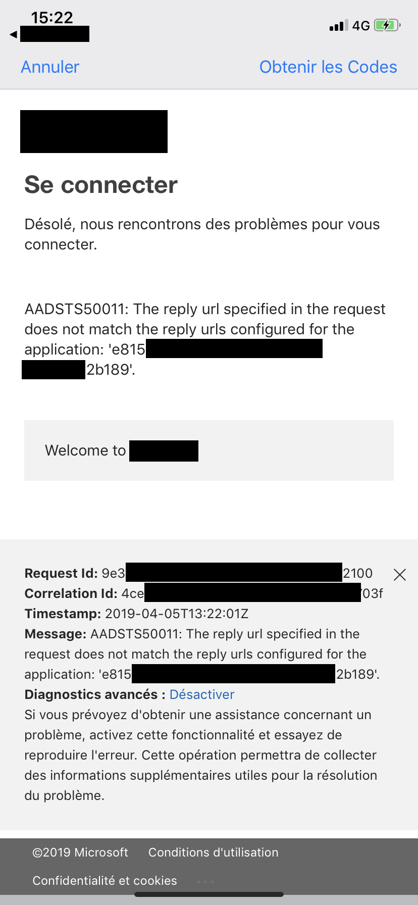 AADSTS50011: The reply url specified in the request does not match the ...