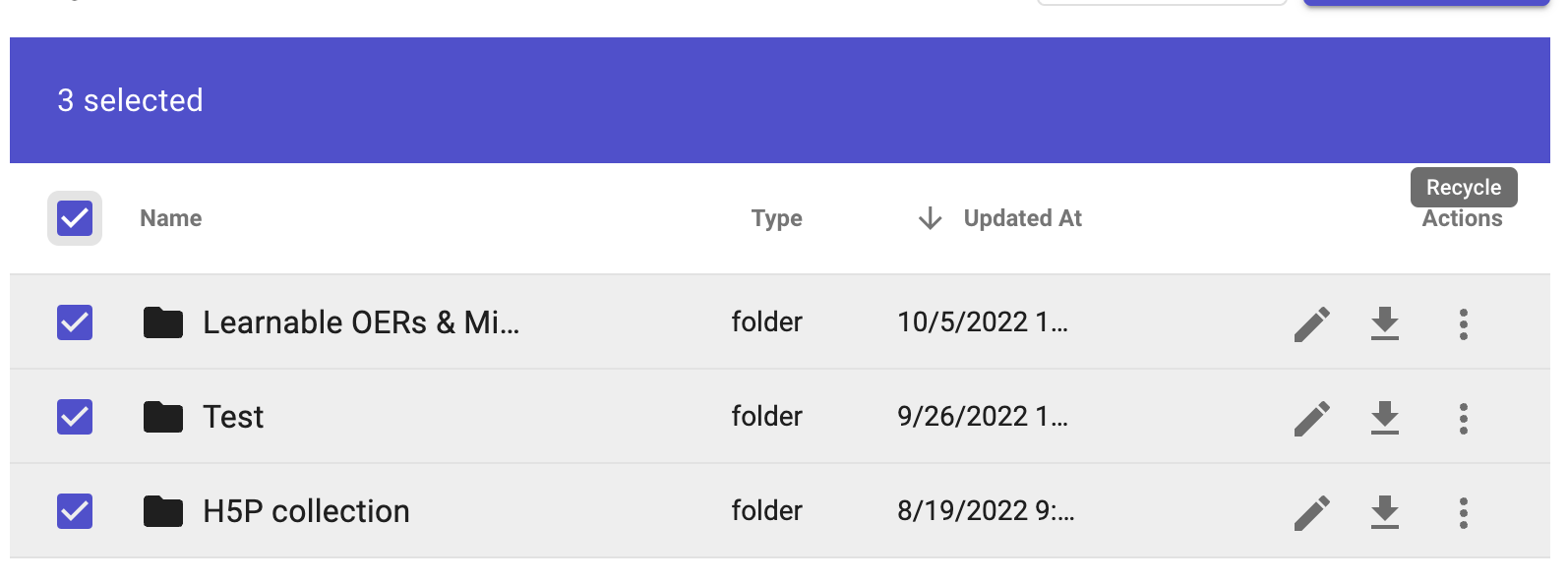 Bug: change color of recycle and copy many items · Issue #486 · graasp/graasp-builder · GitHub