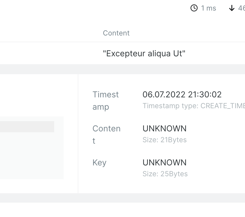 Topic Message Info Layout Is Broken · Issue 2144 · Provectus Kafka Ui · Github