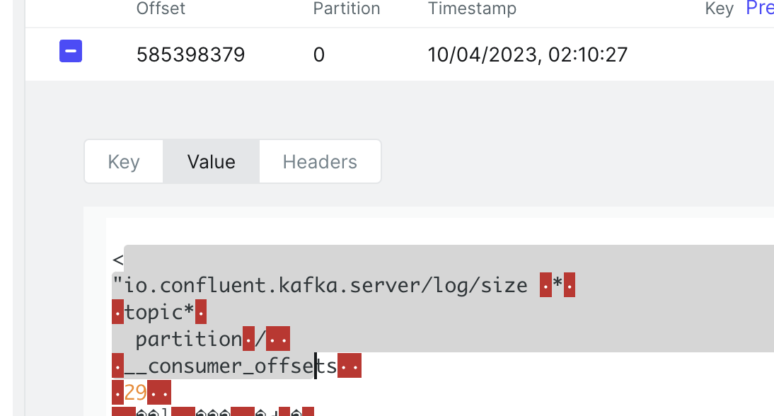 FE: Message content (headers/key/value) selection not visible · Issue #3686 · provectus/kafka-ui ...