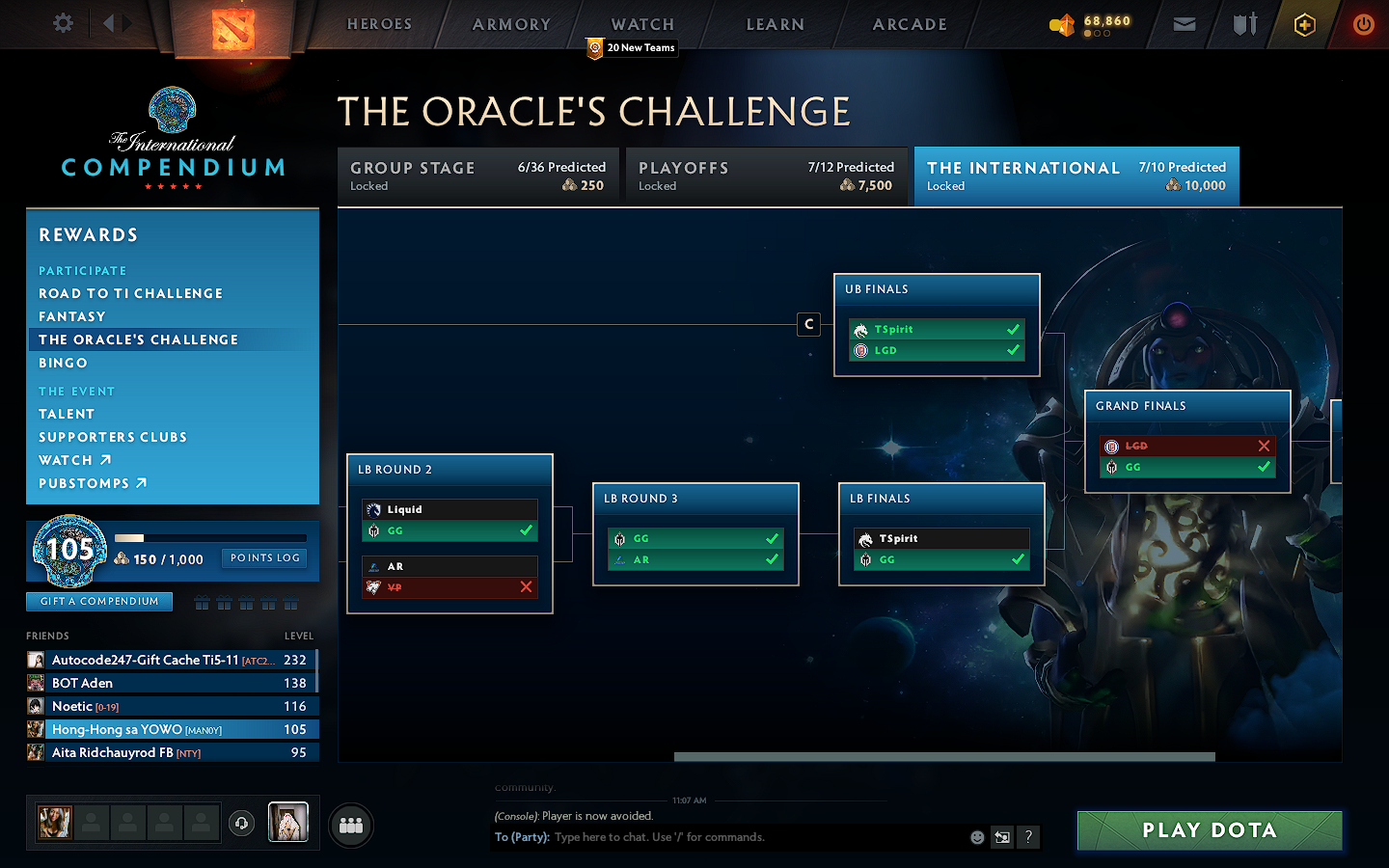 Compendium Reward Prediction Oracles Prediction Finals · Issue 13164 9046