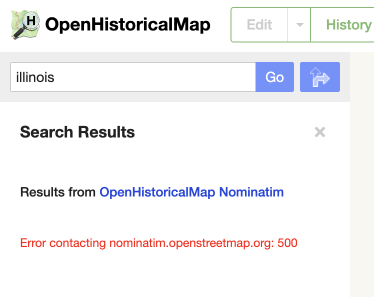 Intermittent Nominatim failures · Issue #358 · OpenHistoricalMap/issues · GitHub