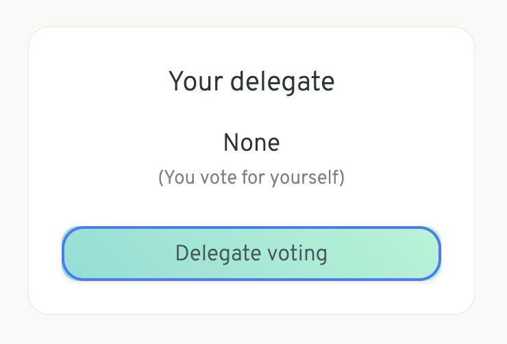 Delegate button will click when it doesnt work, maybe it should be greyed out if it doesnt work ...