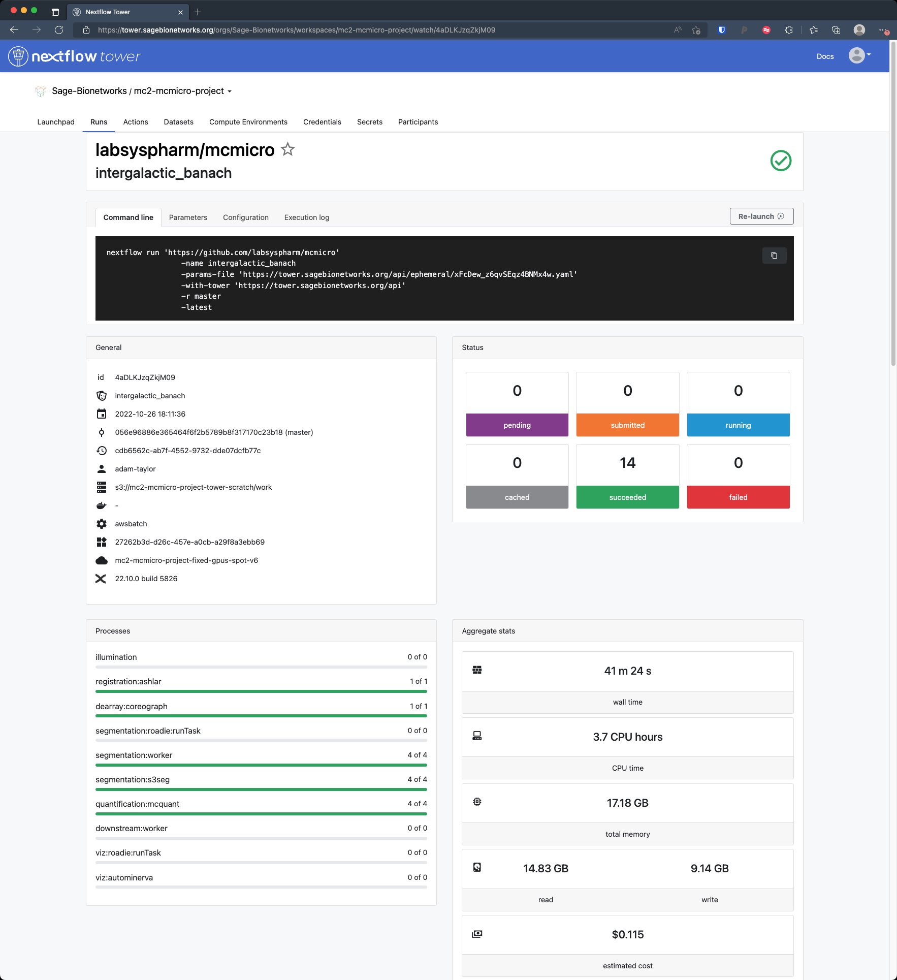 Demonstrate deployment of MCMICRO on Nextflow Tower · Issue #454 · labsyspharm/mcmicro · GitHub