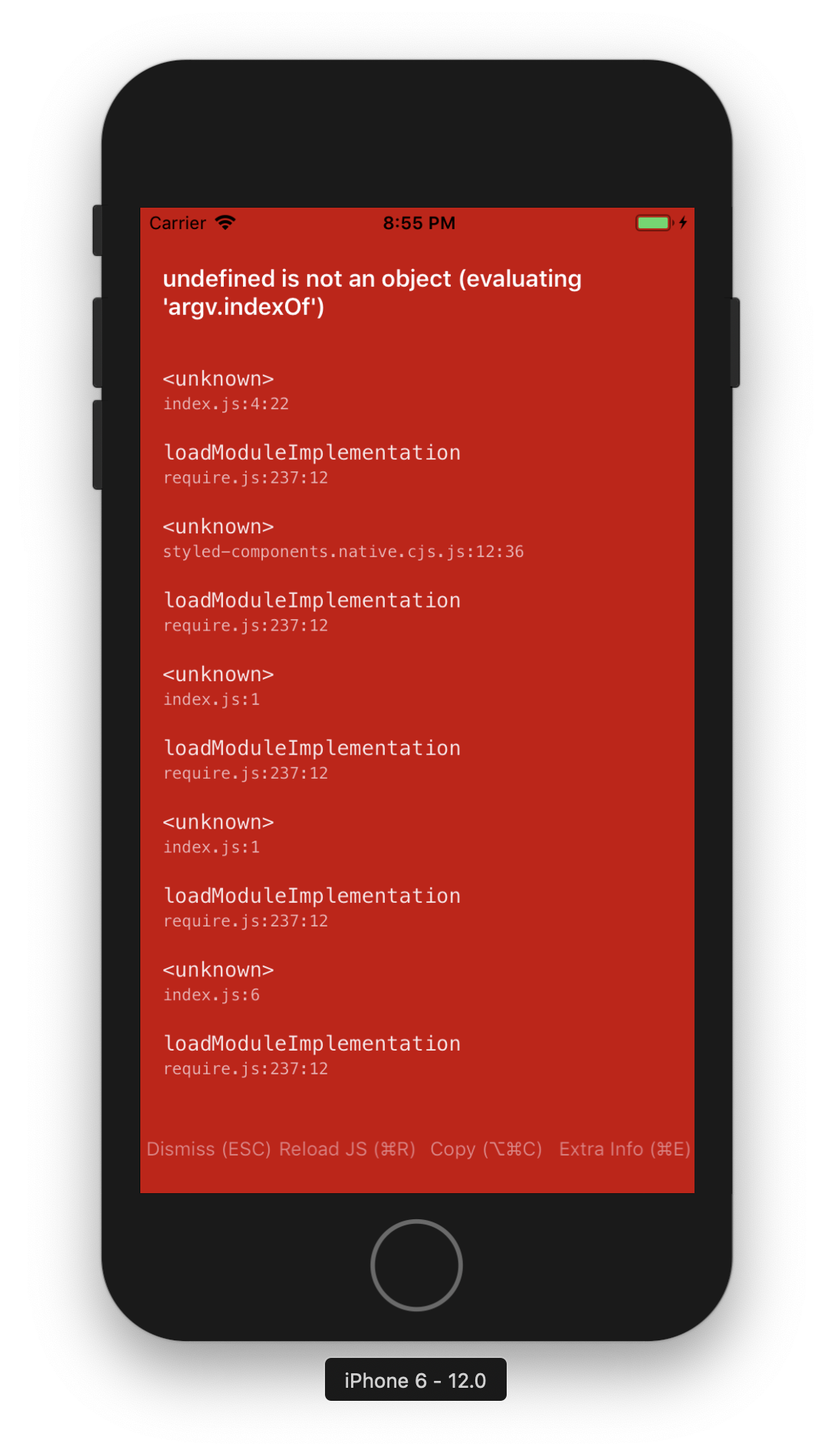 `undefined Is Not An Object Dexof` When Used With `styled