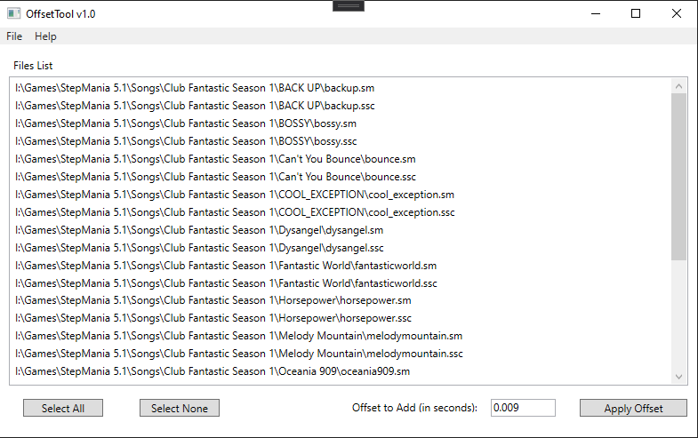 GitHub - MochitheDog/offset-tool: GUI tool for batch-editing music offsets in StepMania files ...