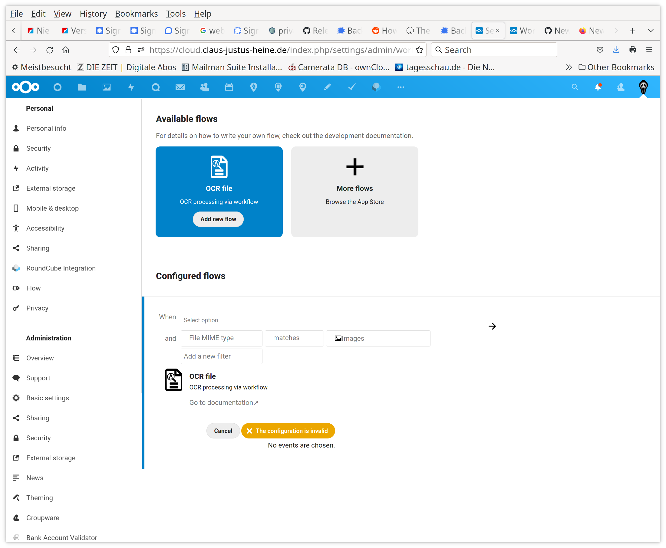 Error: "no events are chosen" · Issue #68 · R0Wi-DEV/workflow_ocr · GitHub