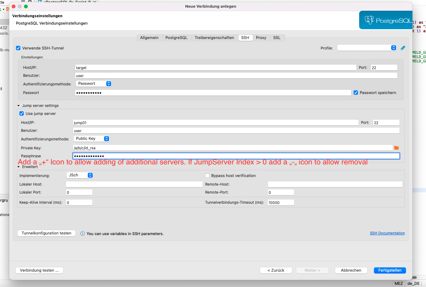 SSH Tunnel through multiple JUMP Servers · Issue #17976 · dbeaver/dbeaver · GitHub