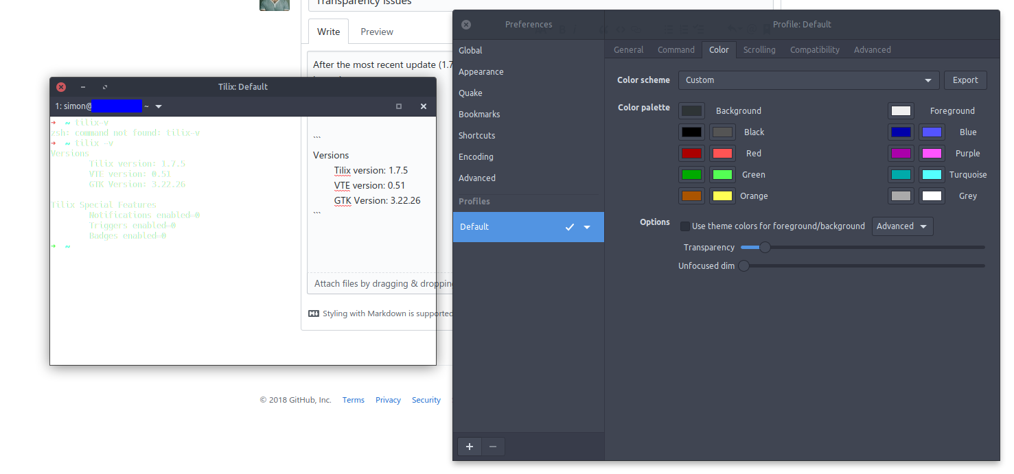 Transparency issues · Issue #1288 · gnunn1/tilix · GitHub