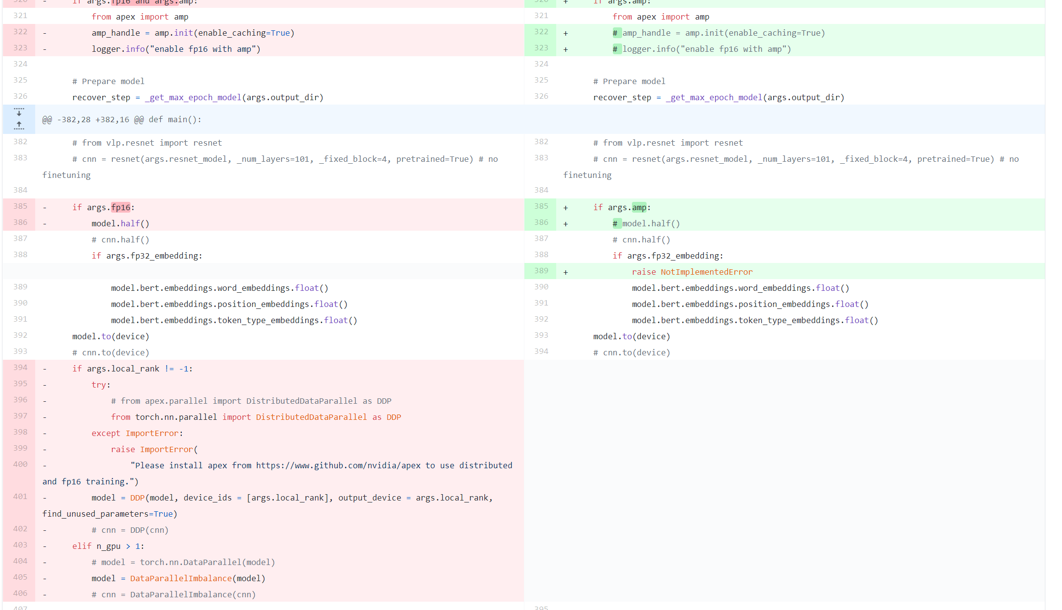 Getting `no Module Named Apex Optimizers ` Error · Issue 36 · Luoweizhou Vlp · Github