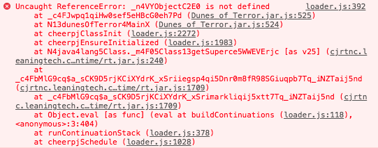 Unidentified ReferenceError · Issue #46 · leaningtech/cheerpj-meta · GitHub