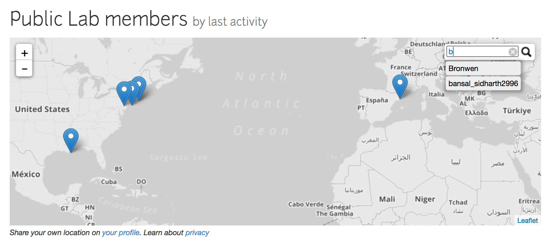Adding Search bar to Maps . · Issue #2582 · publiclab/plots2 · GitHub