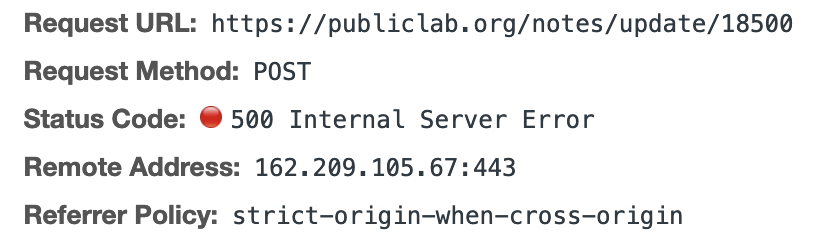 Not able to update my own post/note · Issue #5101 · publiclab/plots2 · GitHub