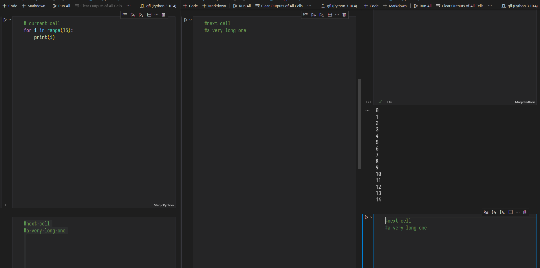 Enchance the scroll-down logic when executing cells · Issue #191086 · microsoft/vscode · GitHub