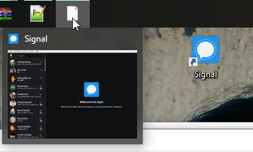 No task bar icon on W10 · Issue #3383 · signalapp/Signal-Desktop · GitHub
