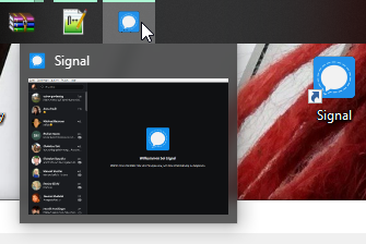 No task bar icon on W10 · Issue #3383 · signalapp/Signal-Desktop · GitHub