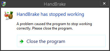 Handbrake nightly crashes on start encode with "Detelecine" filter ...