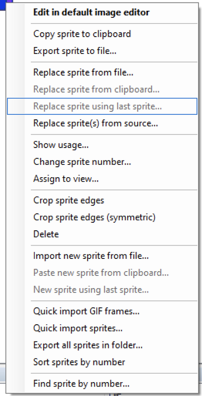 Restore option to replace sprite using the most recent image file ...