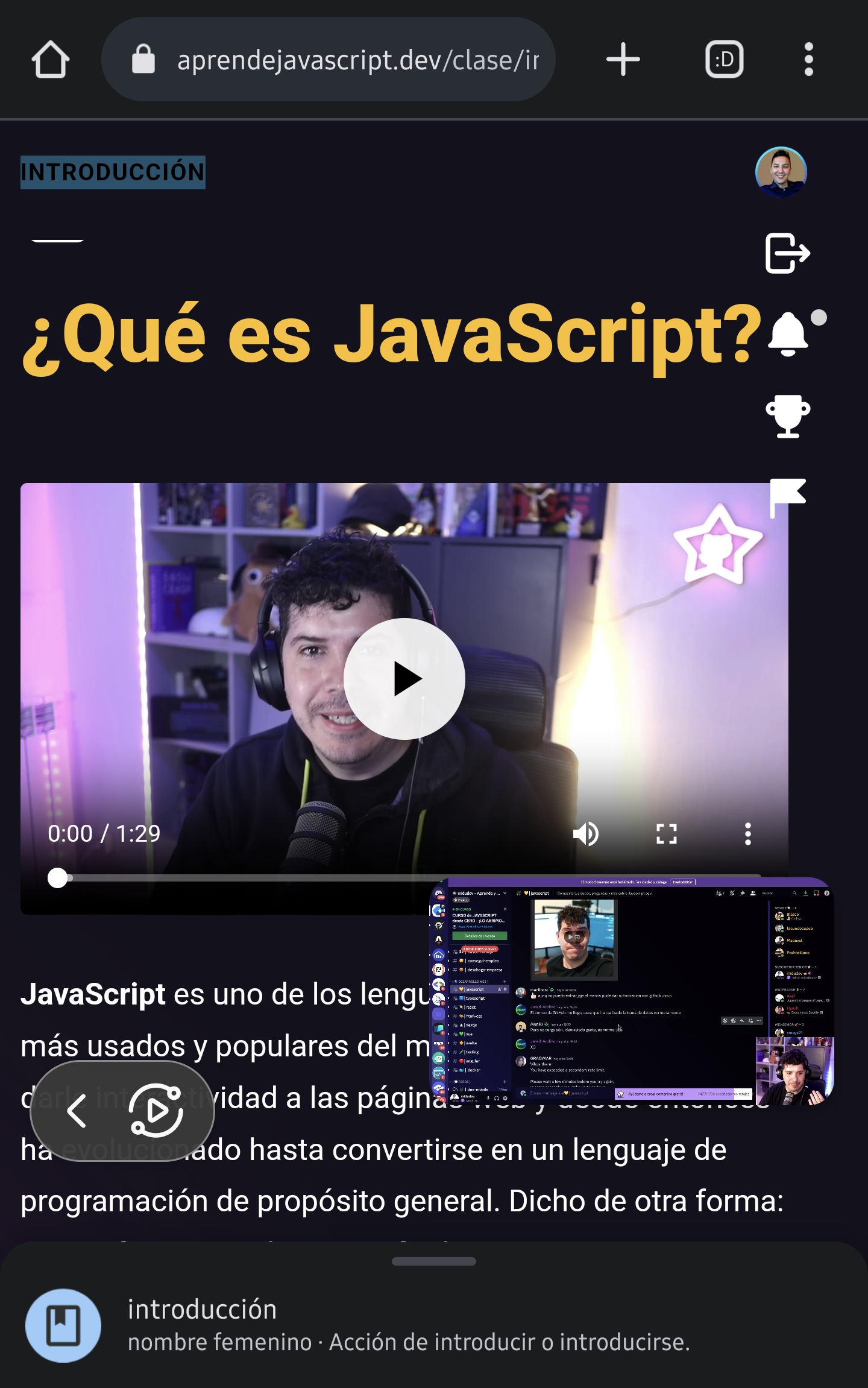 Móvil No Hay Navegación Desde Los Títulos · Issue 76 · Midudevaprende Javascript Problemas