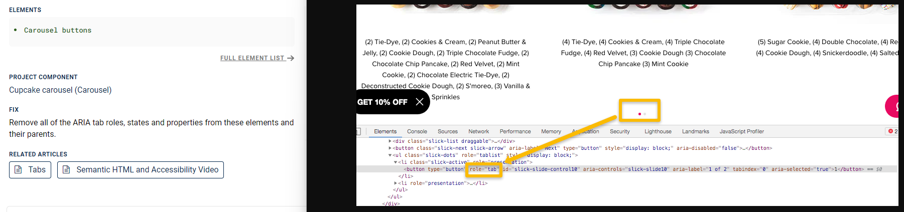 Several ARIA errors · Issue #4235 · kenwheeler/slick · GitHub