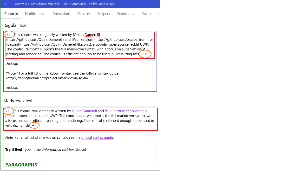 Comment Feature In Markdowntextblock · Issue 1702 · Communitytoolkit Windowscommunitytoolkit