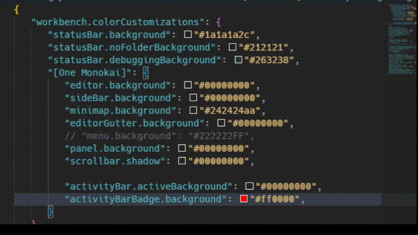 Color picker changes wrong property's color when customizing for a ...