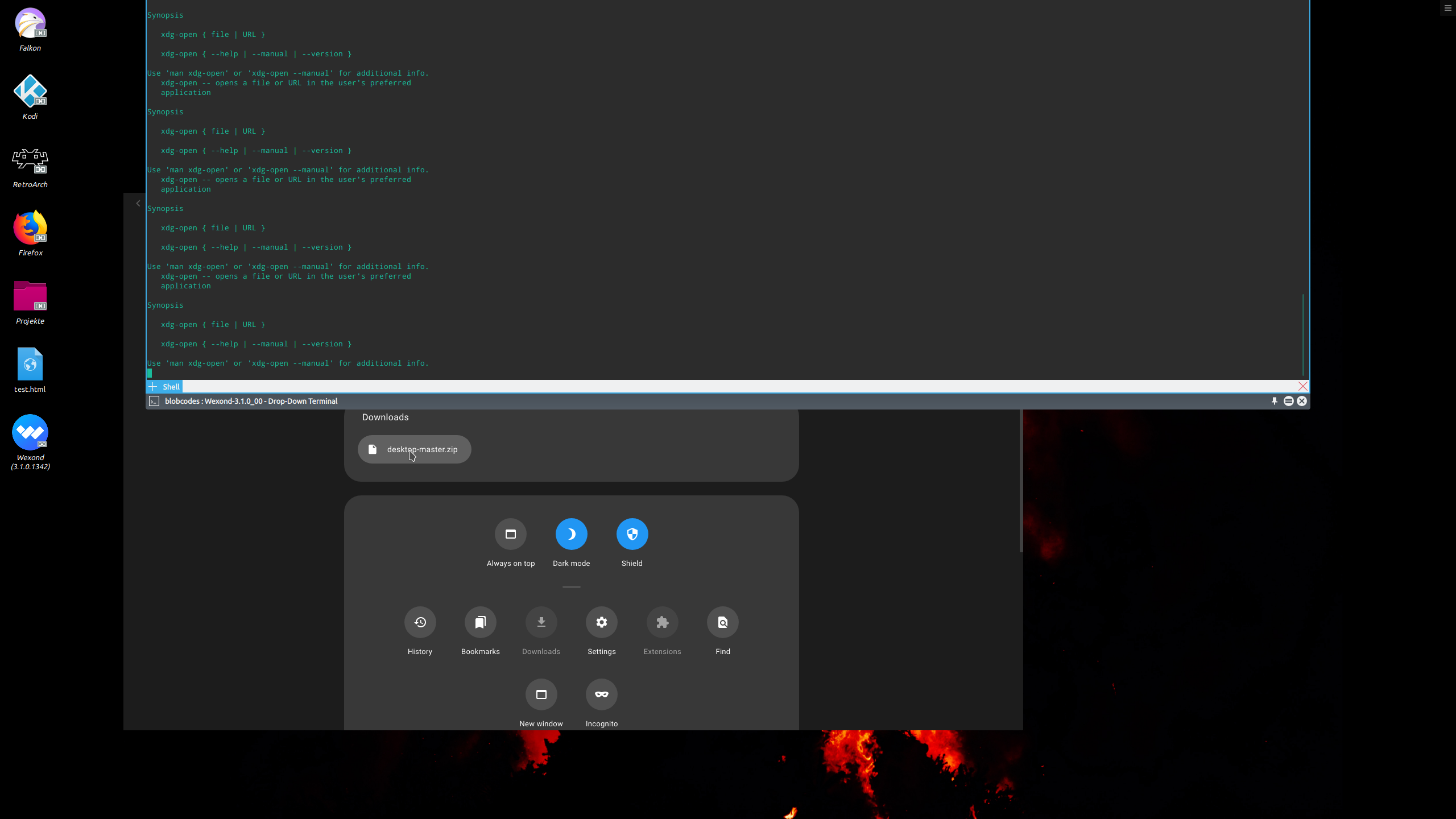 Open downloaded file when clicking on it · Issue #321 · wexond/browser-base · GitHub