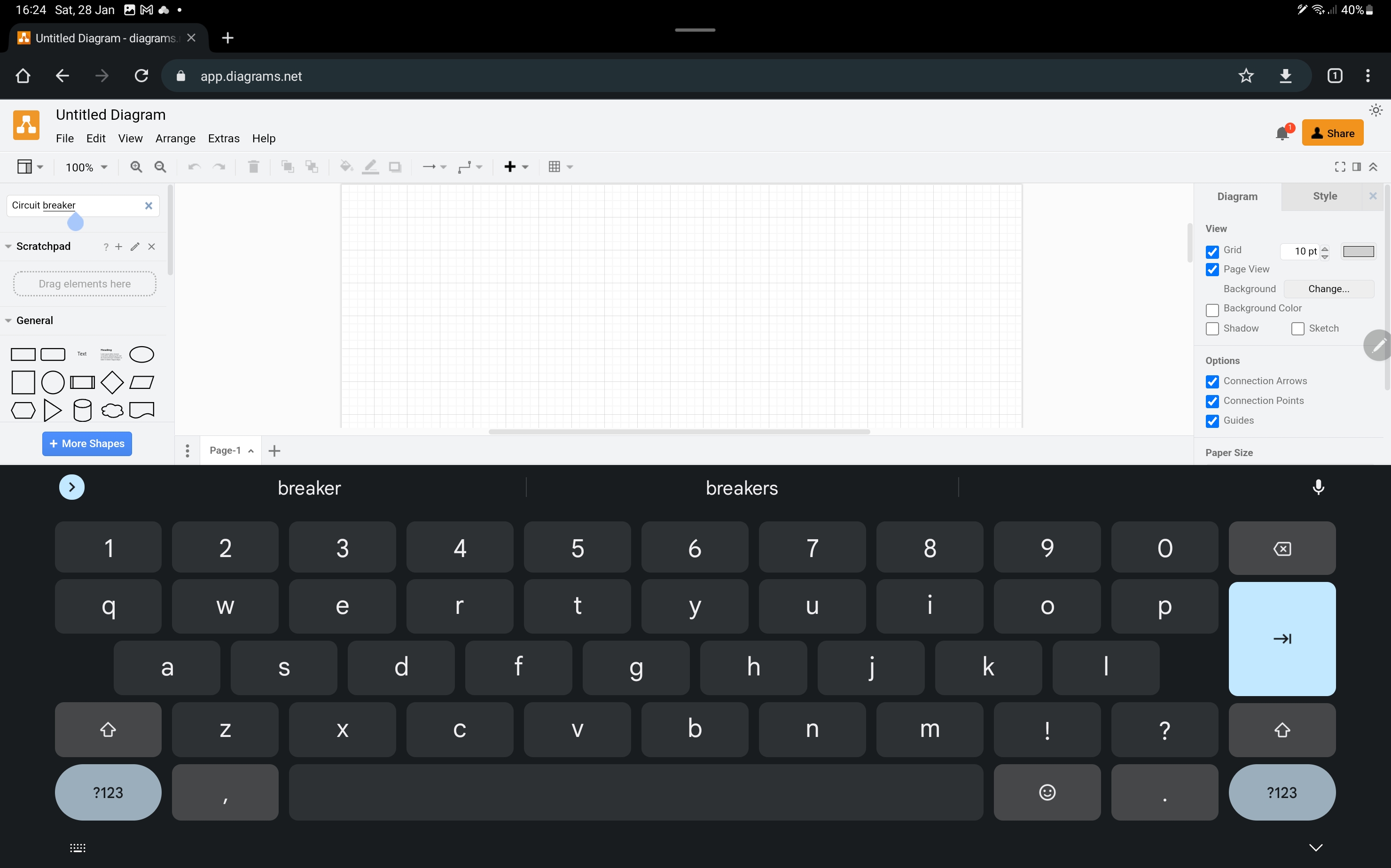 Unable to search for shapes on Android with Chromium · Issue #3321 · jgraph/drawio · GitHub