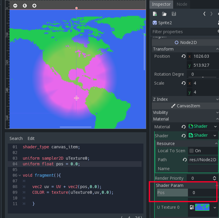 Light2D does not refresh when UV's are altered via Shader · Issue ...