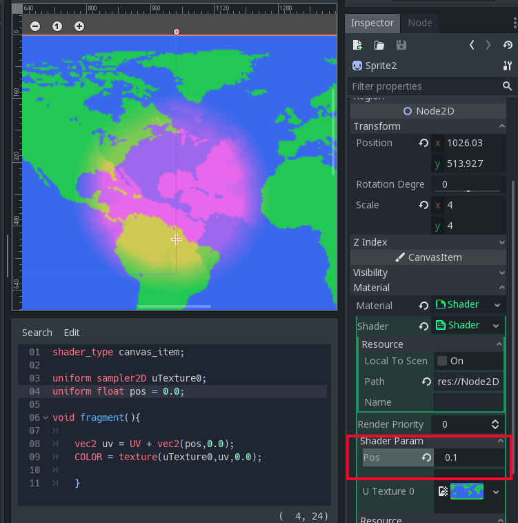 Light2D does not refresh when UV's are altered via Shader · Issue ...