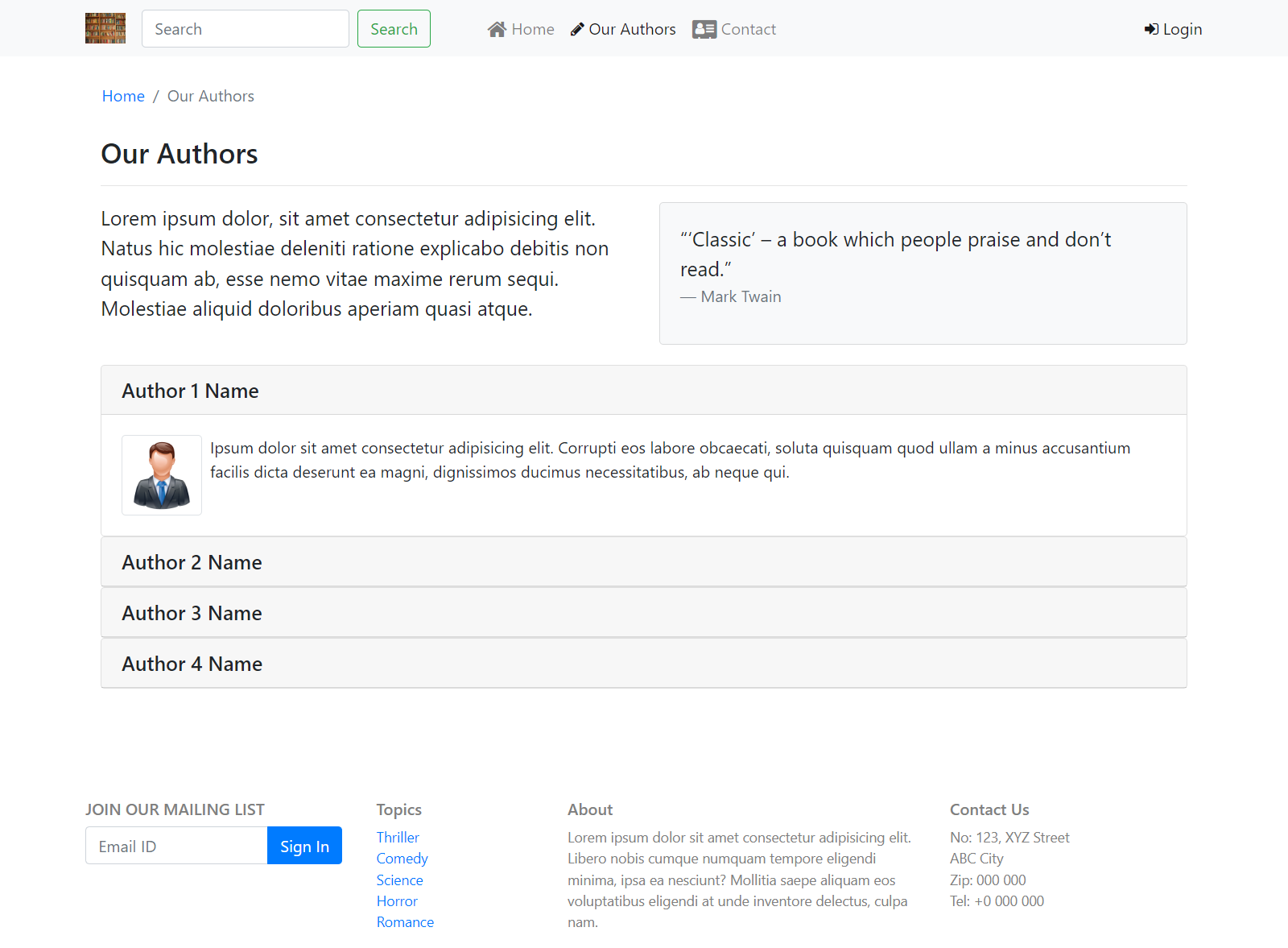 GitHub - svnesh/bootstrap4_bookstore_design: A Simple responsive mobile first bootstrap (v4 ...