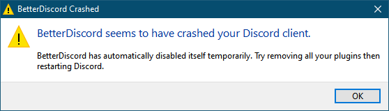 [Bug] Installation is non-functional · Issue #1130 · BetterDiscord/BetterDiscord · GitHub