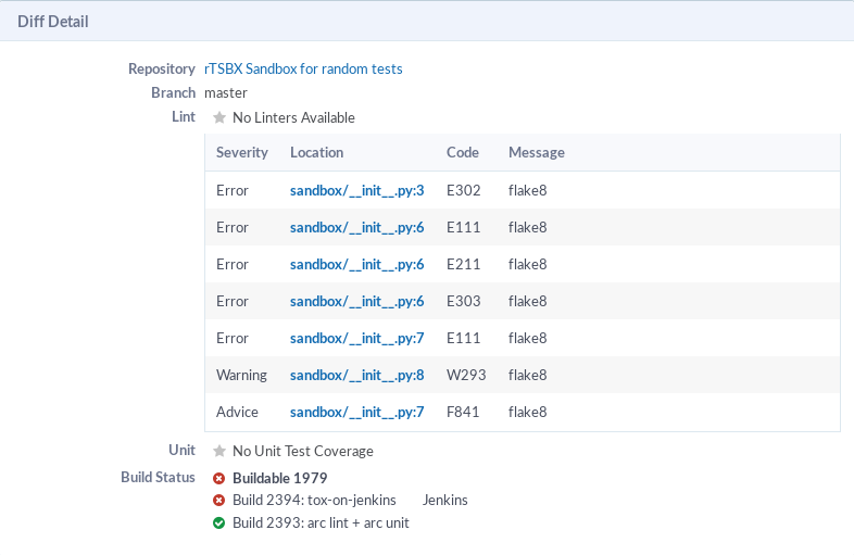 Reporting Lint result fails · Issue #255 · uber-archive/phabricator-jenkins-plugin · GitHub