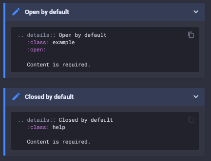 CSS for details/summary html tags is tied to admonitions' CSS · Issue #15 · jbms/sphinx ...