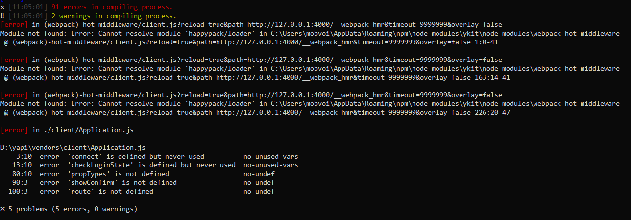 ykit 打包错误 · Issue #432 · YMFE/yapi · GitHub