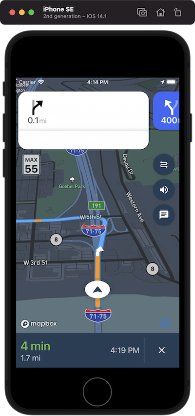 `instructionlabel` Is Not Shown On Guidance Card · Issue 3027 · Mapboxmapbox Navigation Ios
