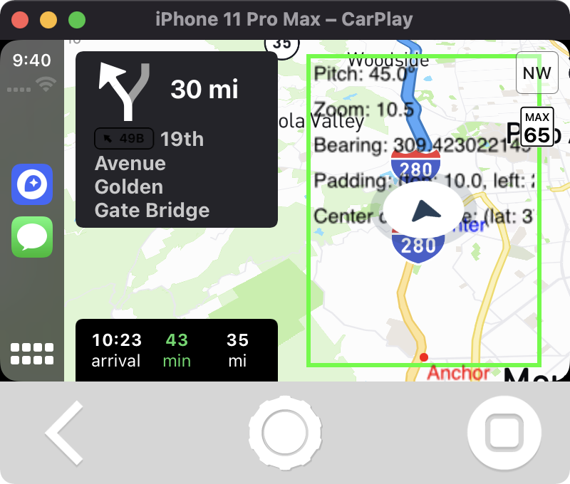 Improve viewport parameters on CarPlay. · Issue #3390 · mapbox/mapbox-navigation-ios · GitHub