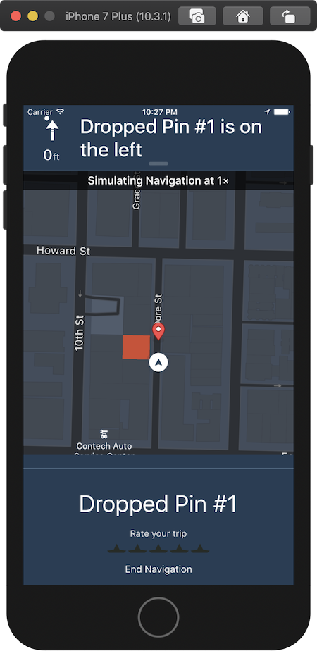 End of route view UI is broken on iOS 10. · Issue #2637 · mapbox/mapbox-navigation-ios · GitHub