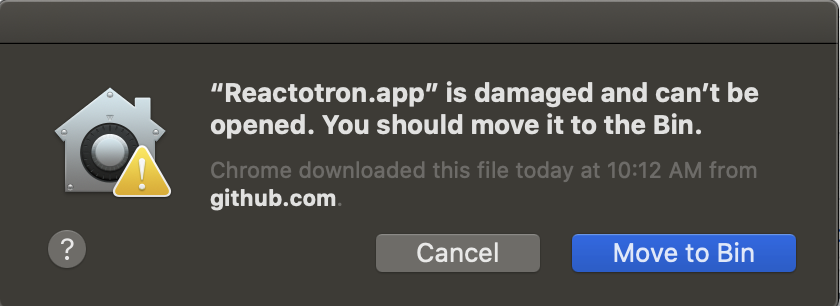 Reactotron app is not opening on macOS Catalina · Issue #1140 · infinitered/reactotron · GitHub