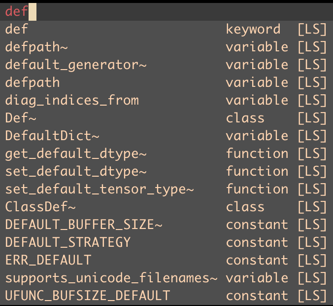 Meaning of symbols in autocomplete drop down menu · Issue #2958 ...