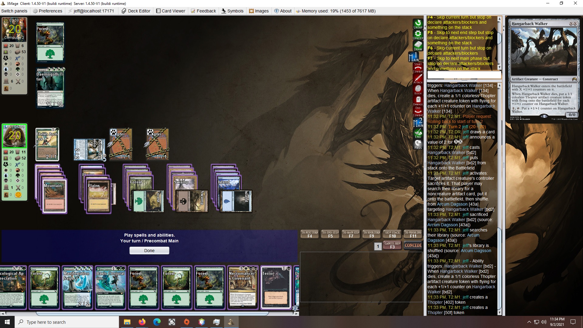 Arcum Dagsson artifact creature sacrifice bug · Issue #8198 · magefree/mage · GitHub