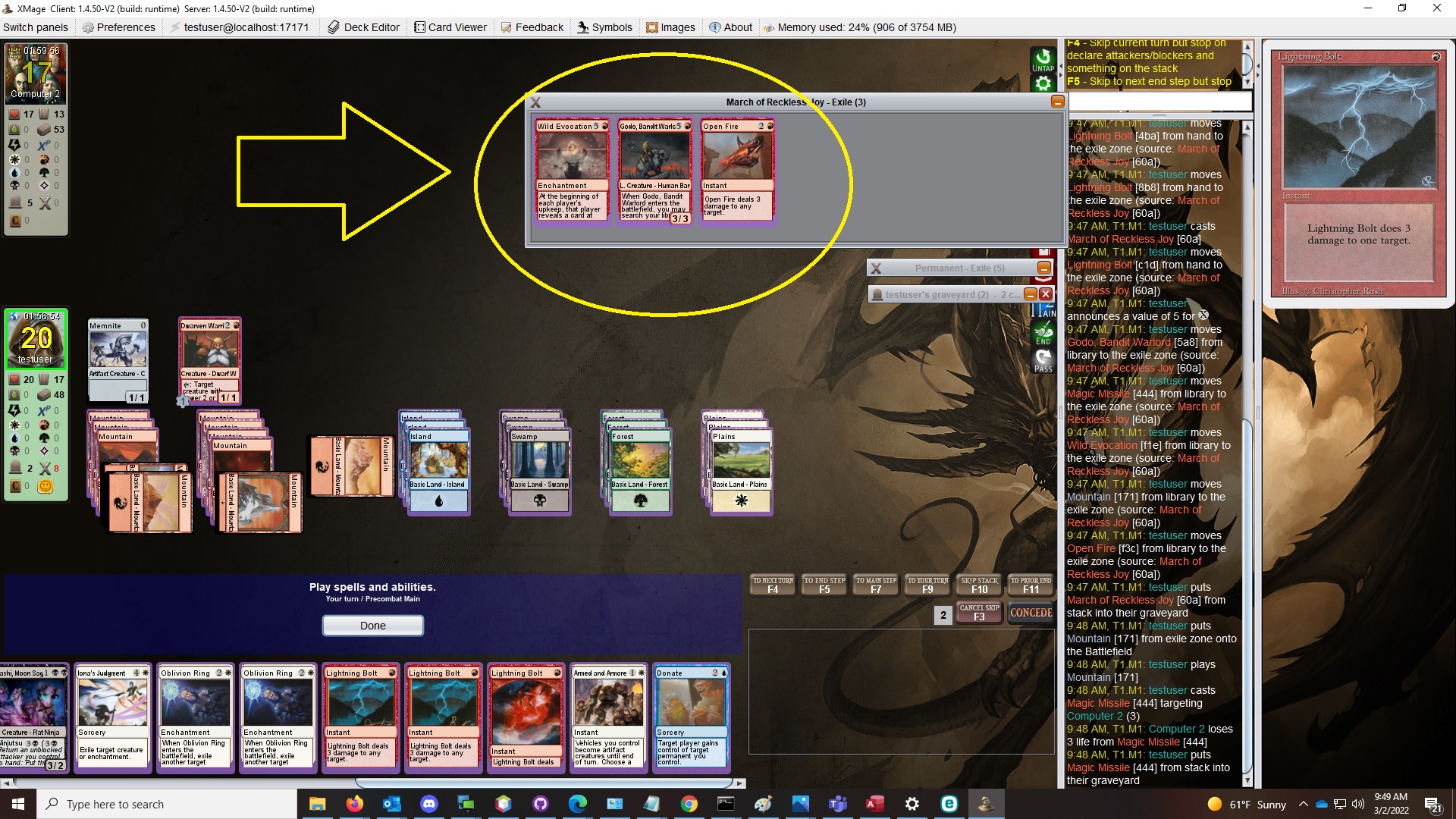 March of Reckless Bug · Issue #8737 · magefree/mage · GitHub
