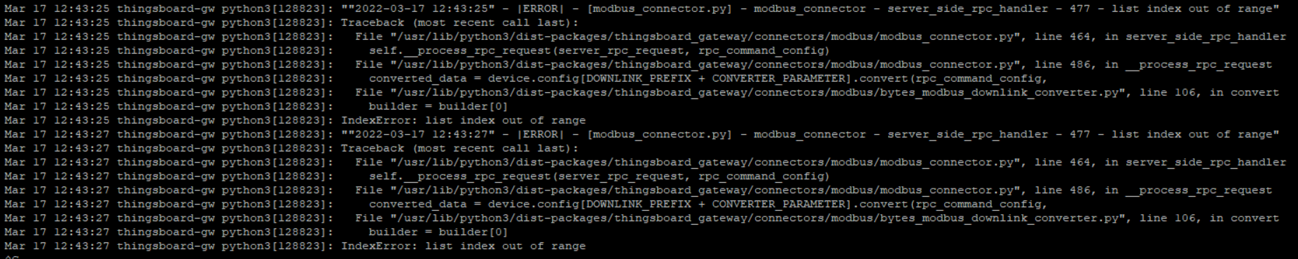 [BUG] Getting error when writting boolean/coils values to PLC through RPC / Modbus · Issue #779 ...
