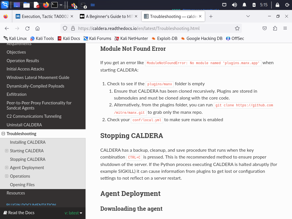 Caldera Help Question - Official CTF Training · Issue #2841 · mitre/caldera · GitHub