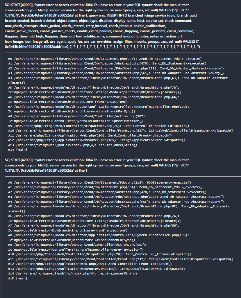 Configuration Branch: Error when checking for changes after an Import · Issue #2711 · Icinga ...
