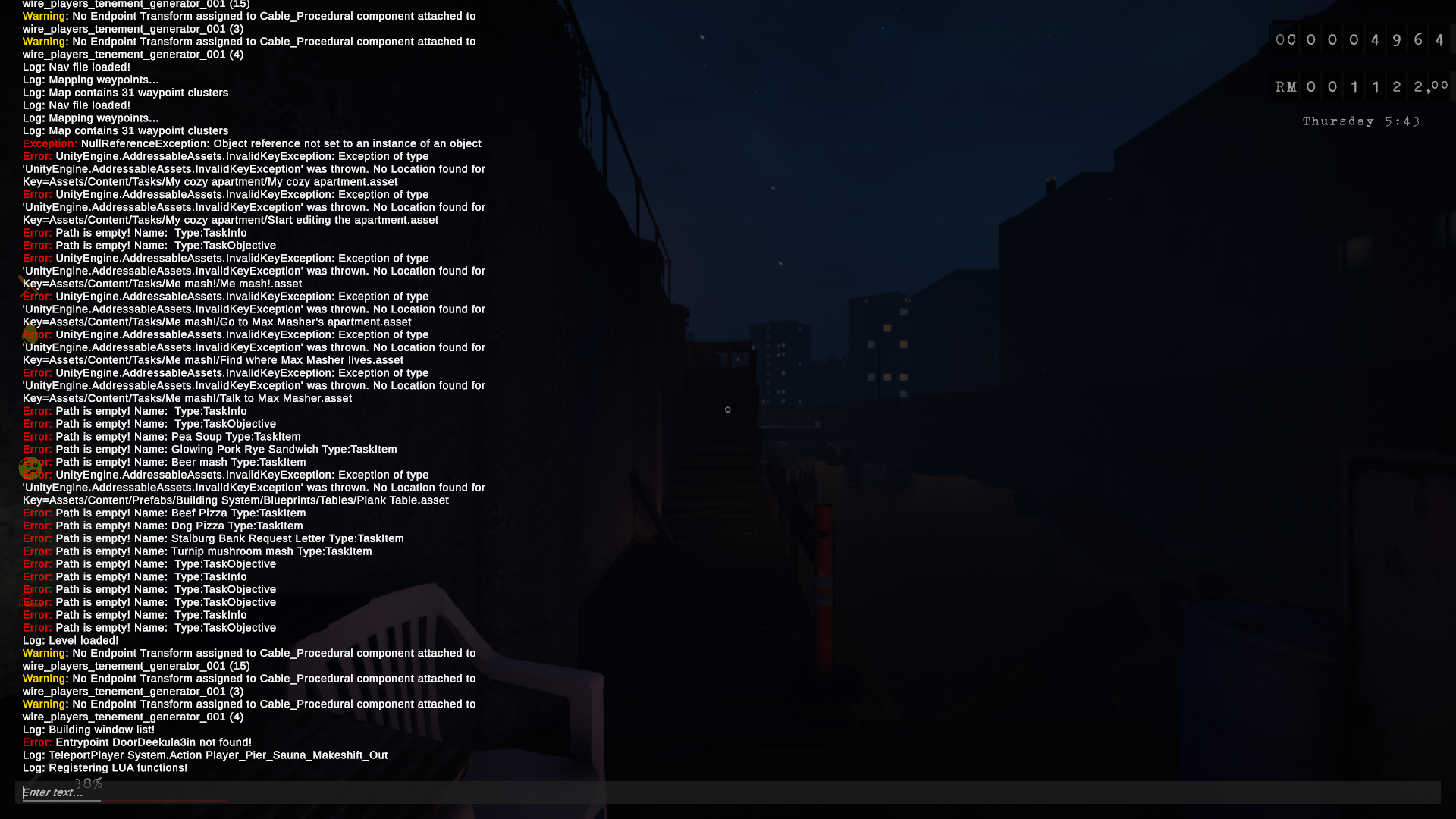 Entering deekula A trough this specific door sends player to sauna · Issue #752 · loiste ...